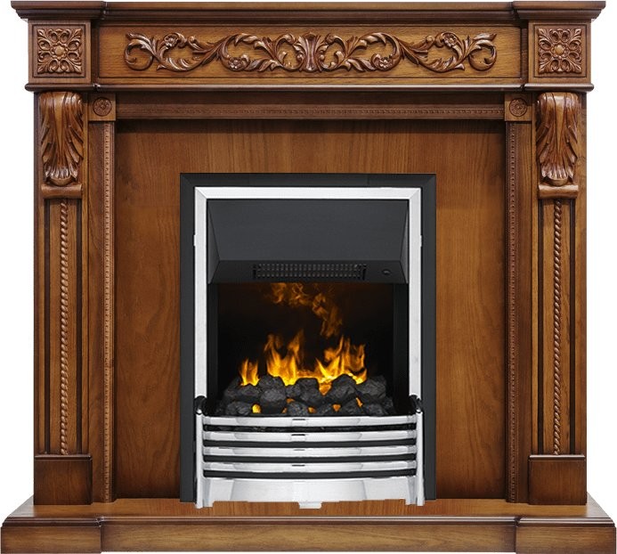 Электрокамин Dimplex Neapol - Дуб антик с очагом Flagstaff: купить в Красноярске