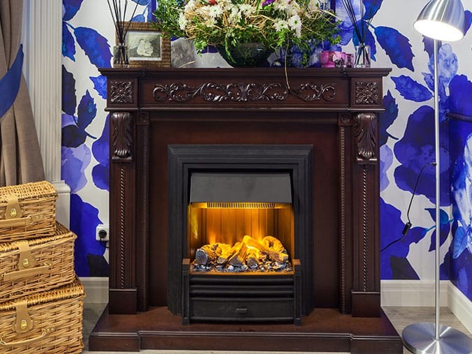 Электрокамин Dimplex Neapol - Дуб антик с очагом Flagstaff: купить в Красноярске